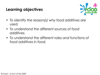Food additives ppt | PPT
