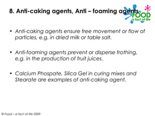 Food additives ppt | PPT