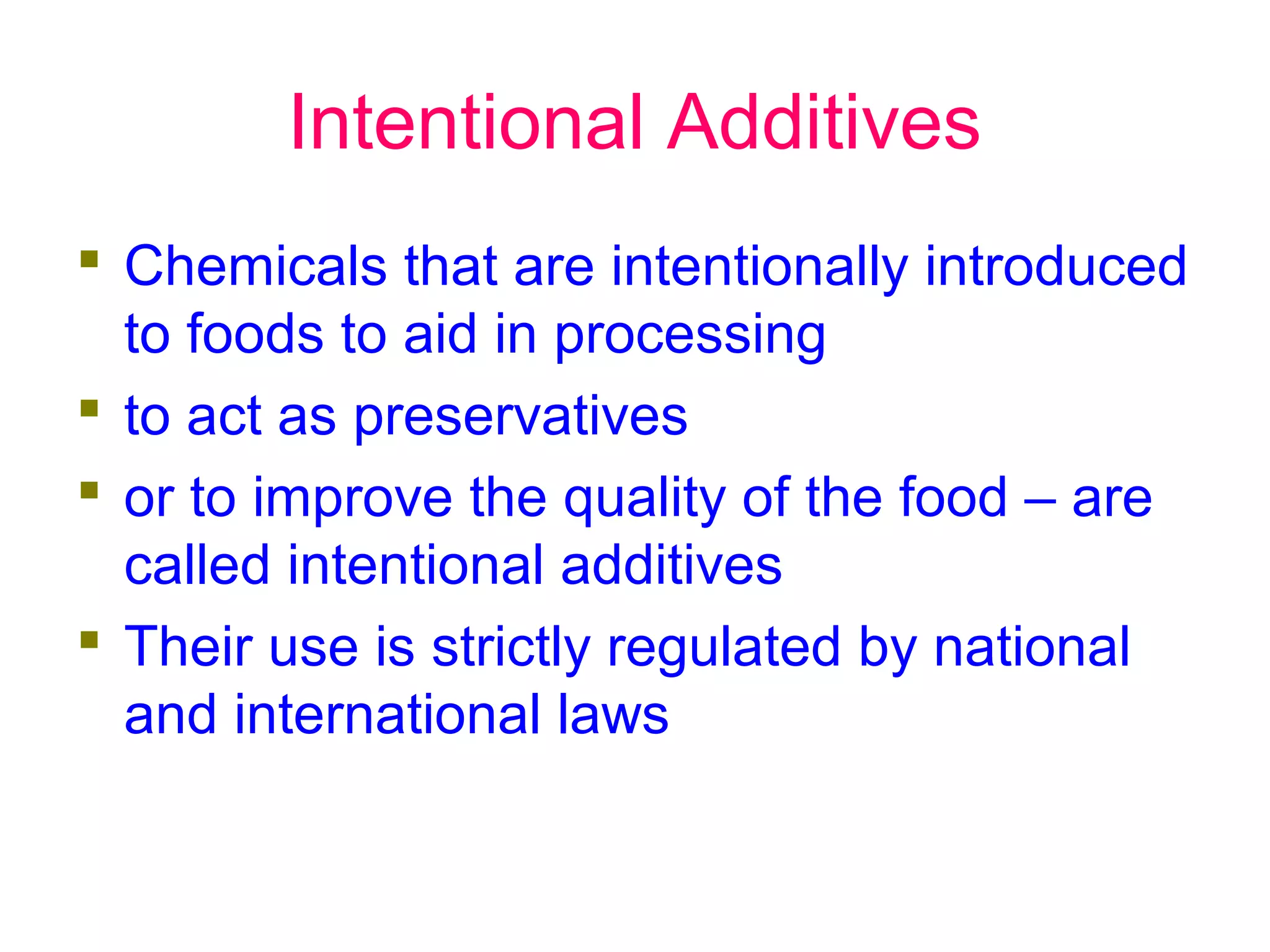 Food additives ppt | PPT