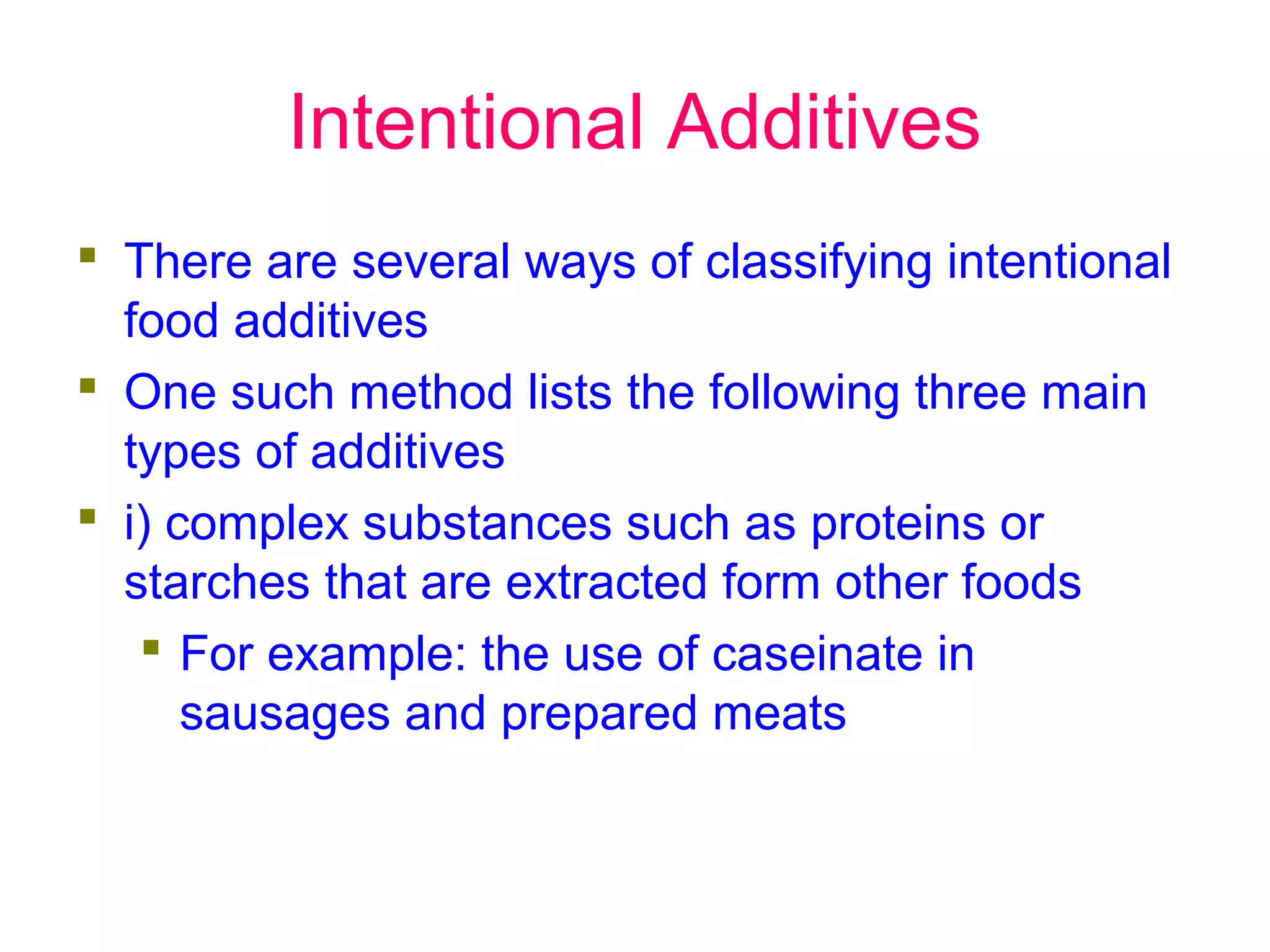 Food additives ppt | PPT