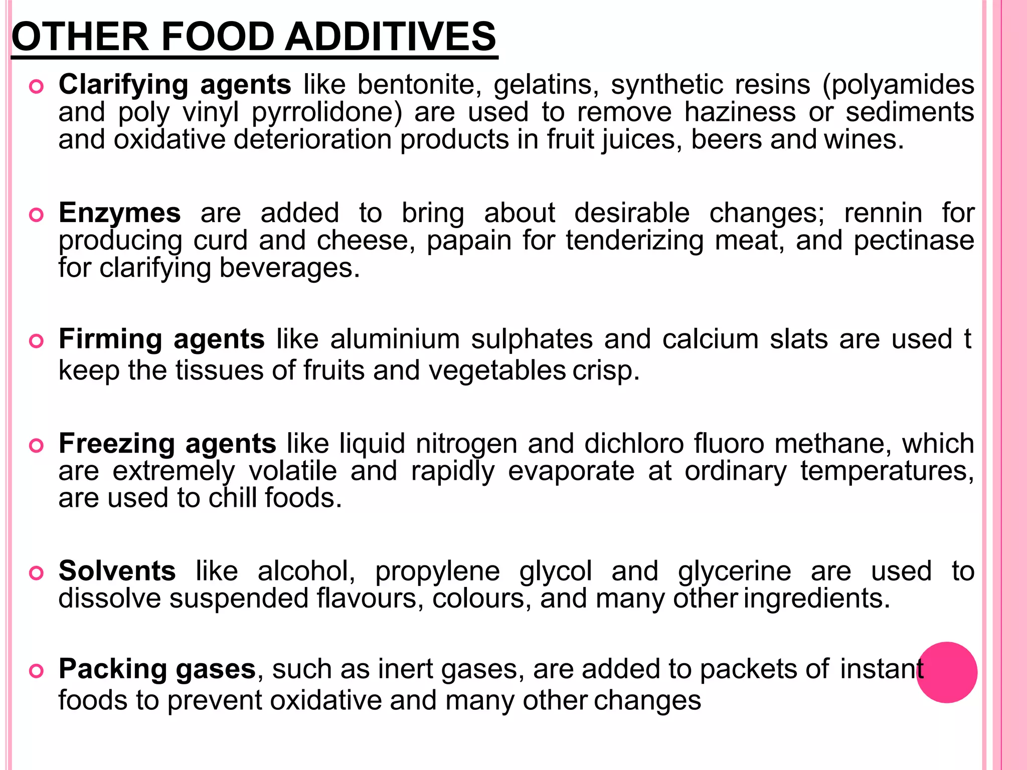 Food additives ppt | PPTX