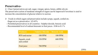 Food additives used in fruit based beverages | PPTX