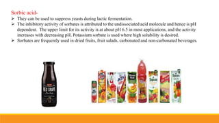 Food additives used in fruit based beverages | PPTX