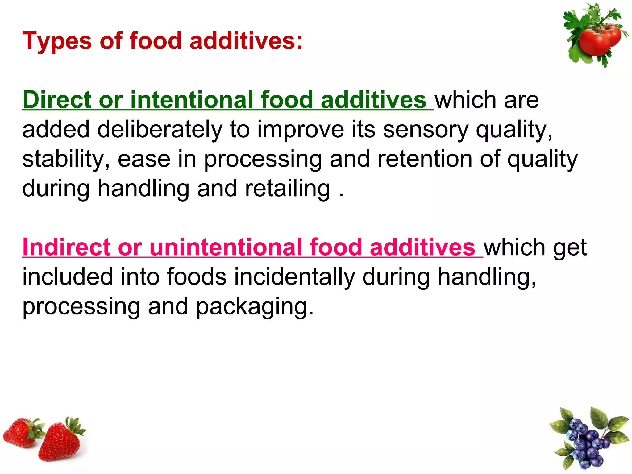 Food additives | PPT