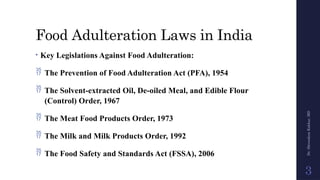 Food Adulteration: Understanding the Risks | PPTX