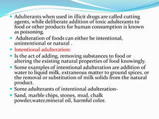 Food adulterants by brijesh p singh | PPTX | Gardening | Home & Garden