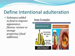 Food adulteration | PPTX