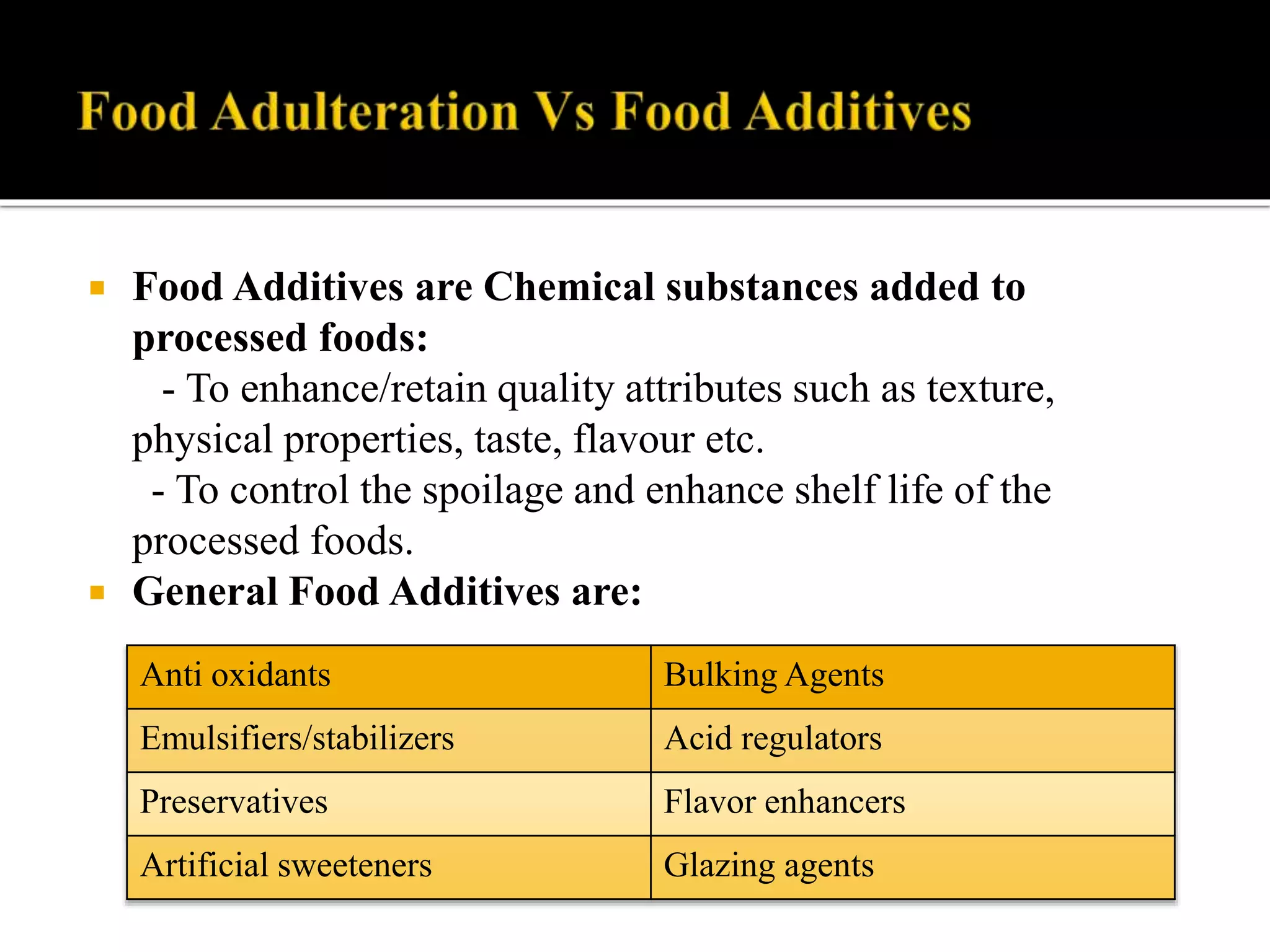 Food adulteration | PPTX