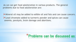 Food adulteration | PPTX