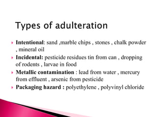 Food adulteration BY HANU PRATAP | PPTX
