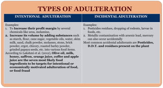 Food adulteration | PPTX