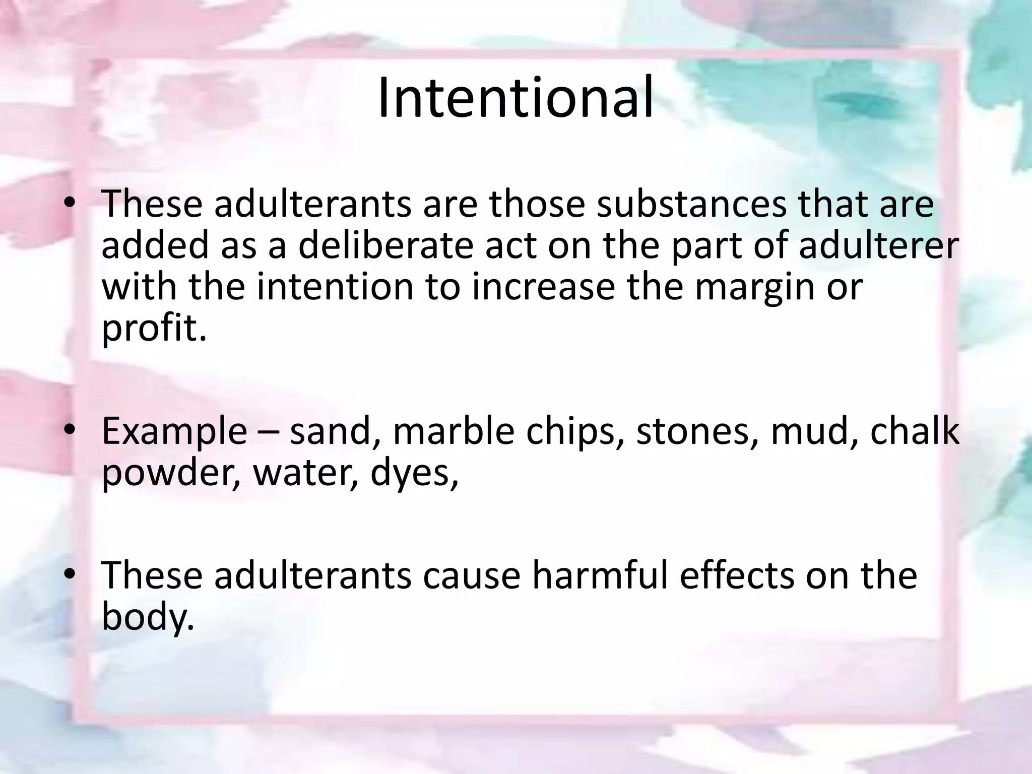 Food adulteration | PPTX