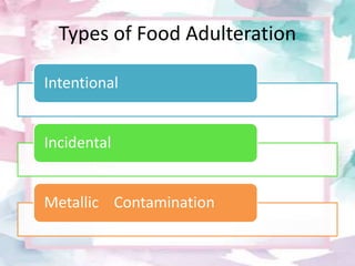 Food adulteration | PPTX