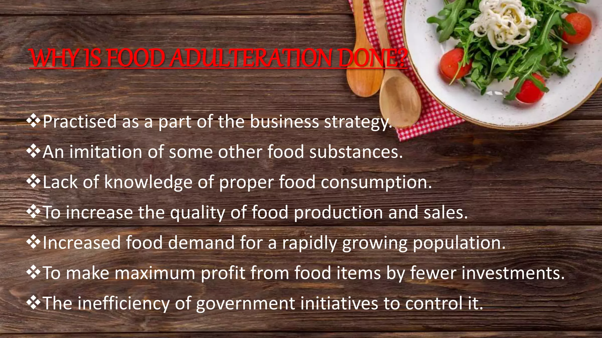 Food adulteration/slideshare/ppt | PPTX