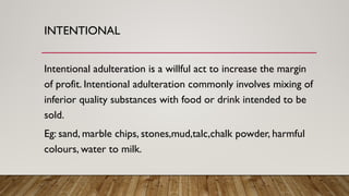 Food adulteration.pptx for B.sc 2nd year | PPTX