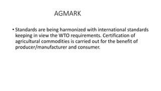 Food Adulteration Act & AGMARK | PPT