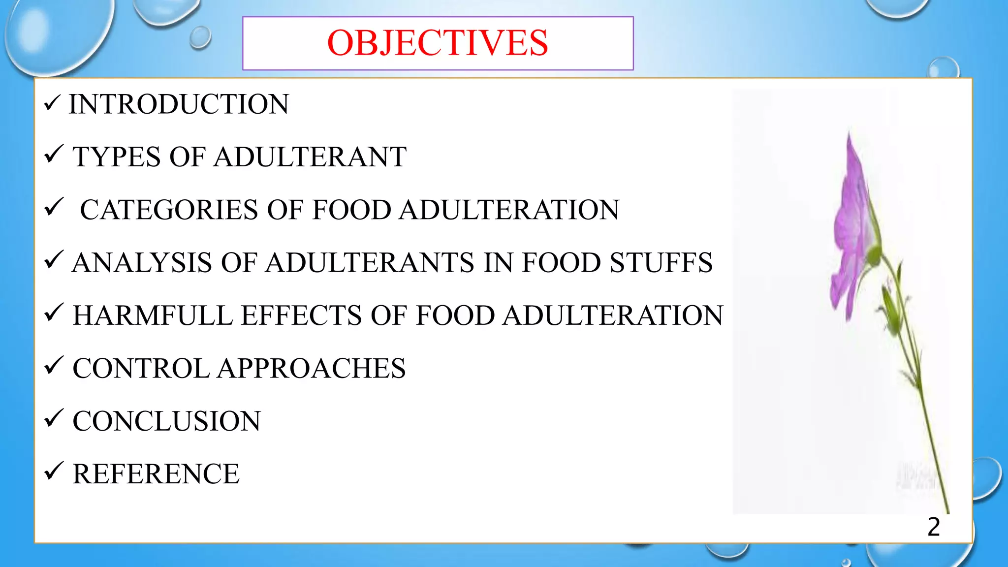 Food adulteration and analysis by Suresh Bi | PPTX
