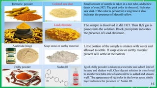 Food adulteration and analysis by Suresh Bi | PPTX