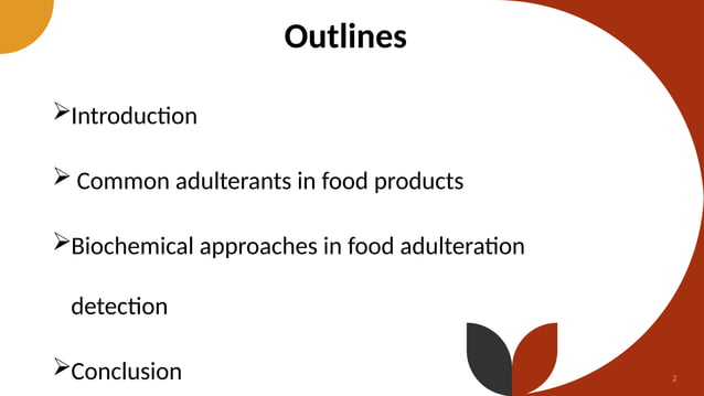 Food Adulteration Detection Methods Ppt Pptx