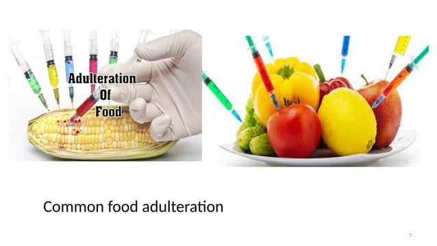 Food Adulteration Detection Methods Ppt Pptx