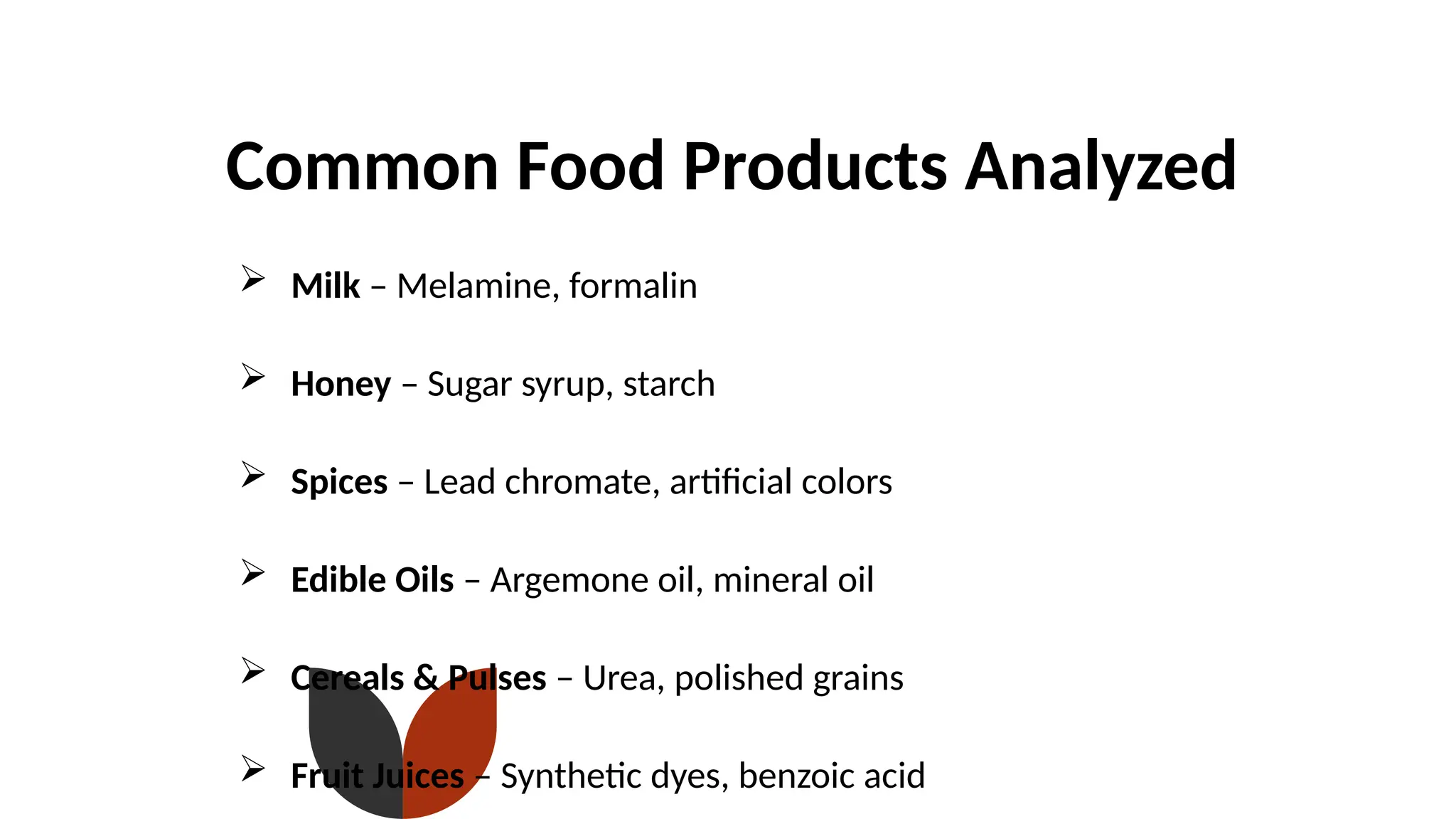 Food Adulteration Detection Method Ppt Pptx