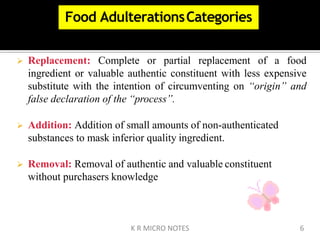 Food Adulteration pptx | PPTX