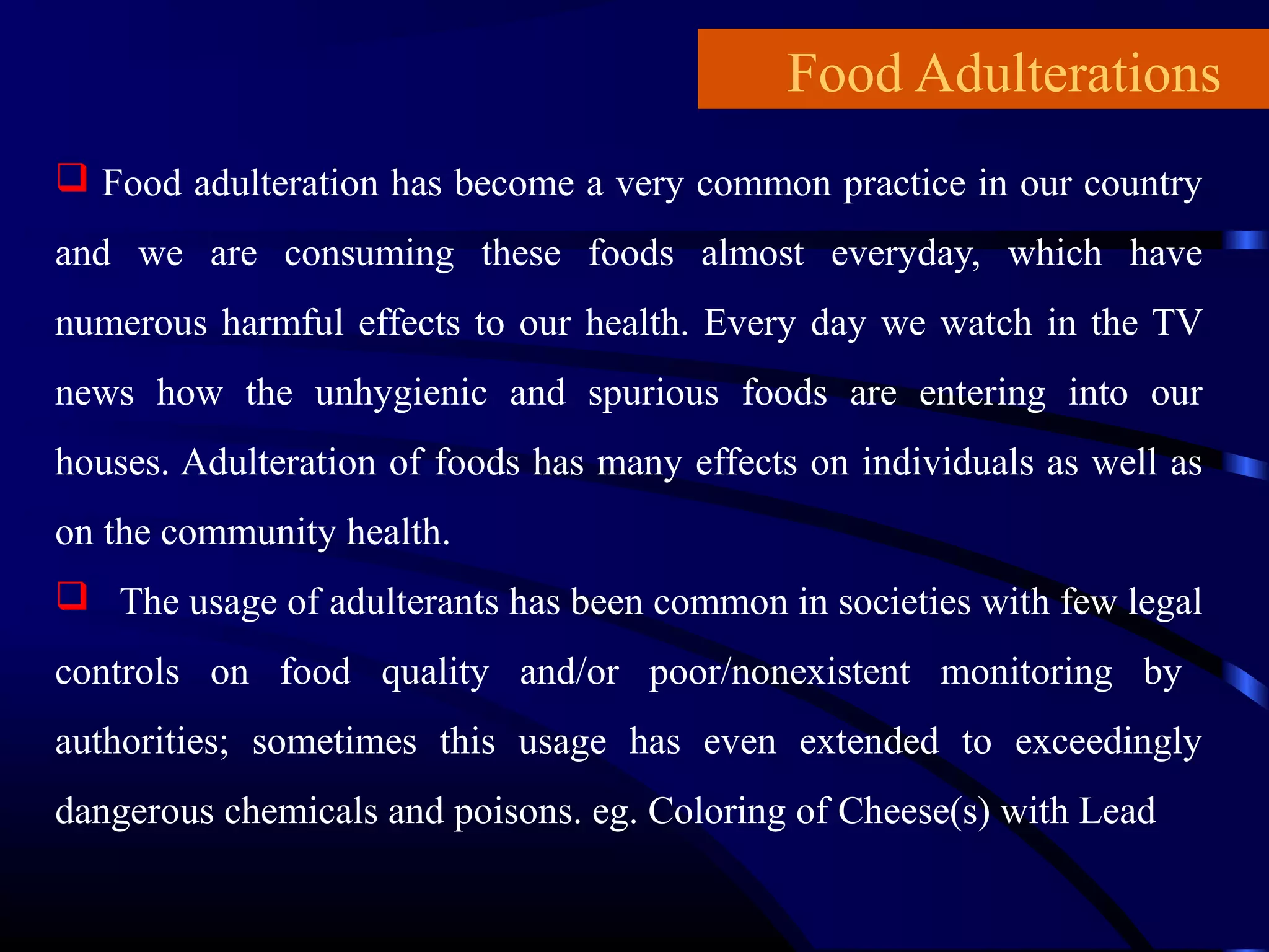 Food Adultration. | PPT
