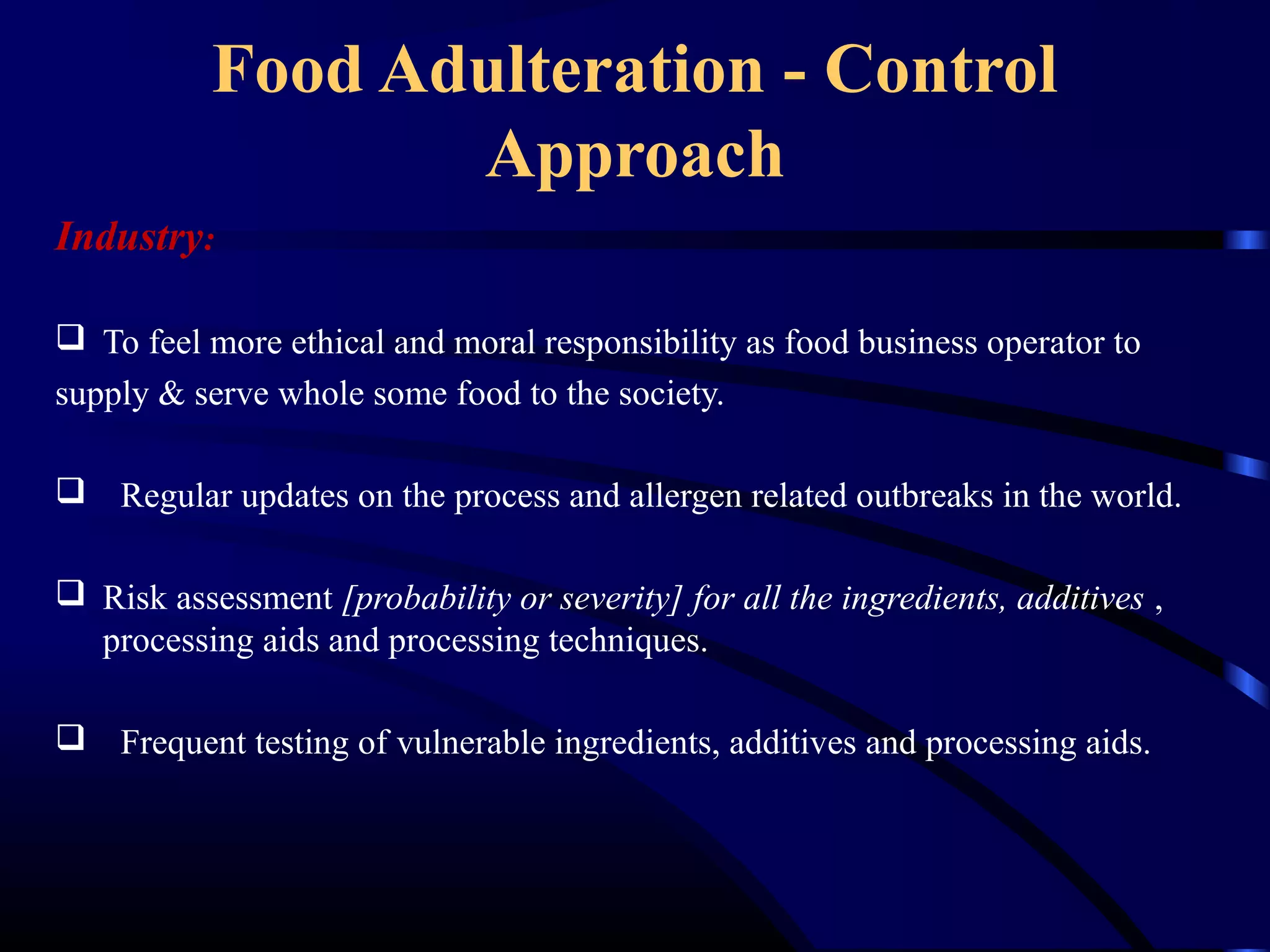 Food Adultration. | PPT