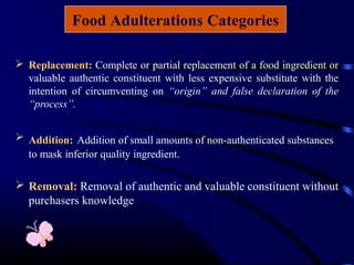Food Adultration. | PPT