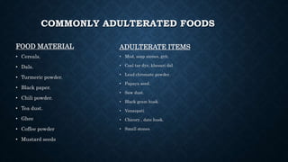 Food adultration | PPTX