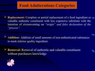FOOD ADULTRATION in the current period.ppt