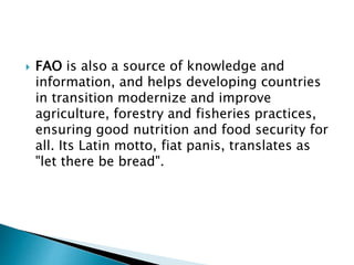 FOOD & AGRICULTURAL ORGANIZATION.pptx
