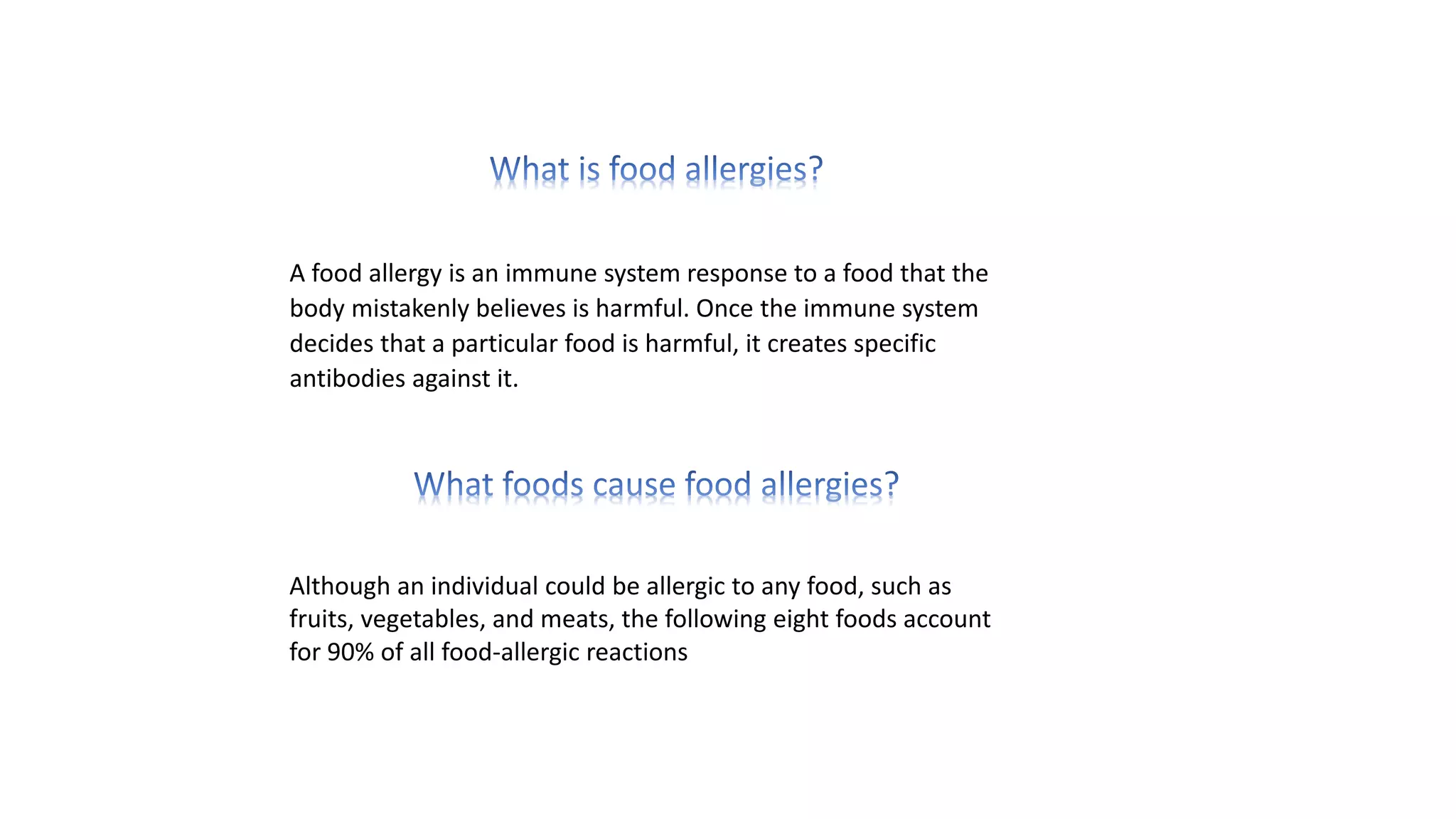 Food allergies | PPTX