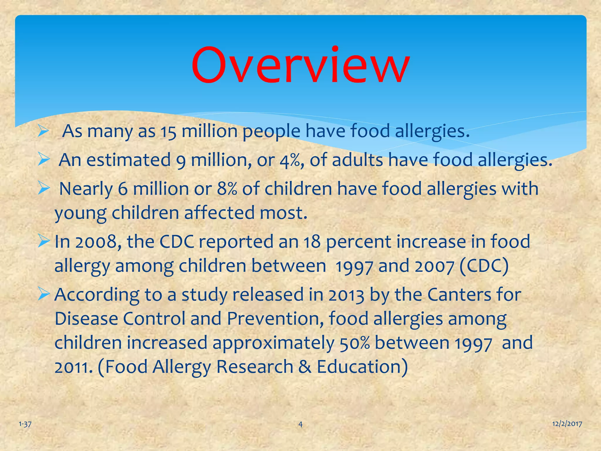 Food allergies and food intolerances ppt | PPTX