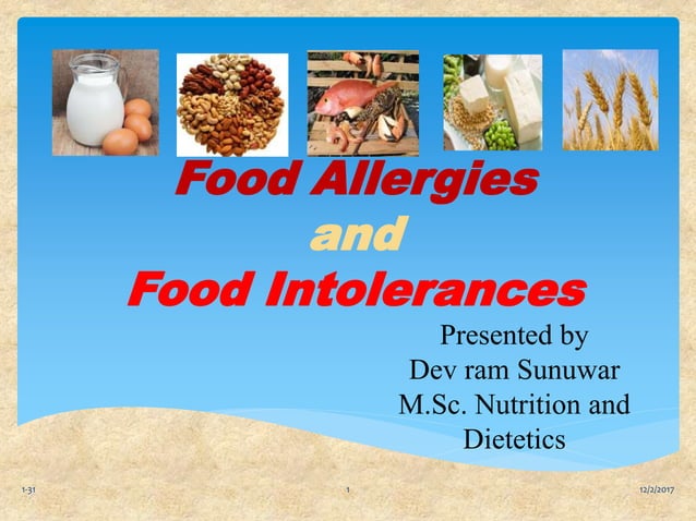 Food allergies and food intolerances ppt | PPTX