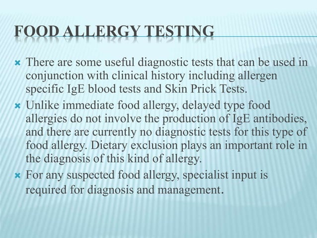 Food allergy & Intolerance | PPTX