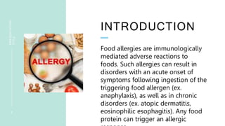Food allergy. Allergic reaction to certain foods. Signs and symptoms ...