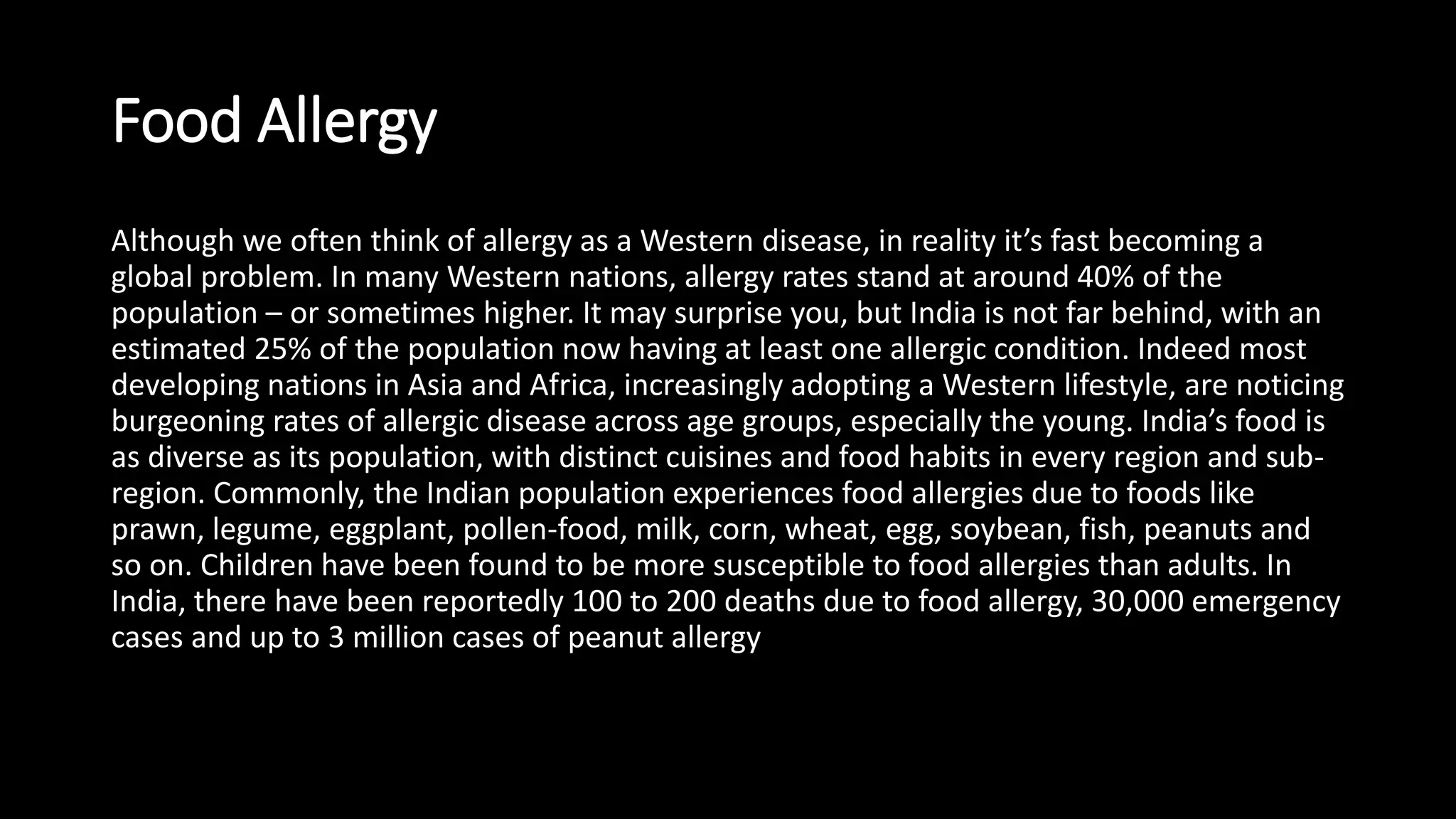 Food allergy_EktaJoshi_MAPR_Roll No. 01 | PPTX