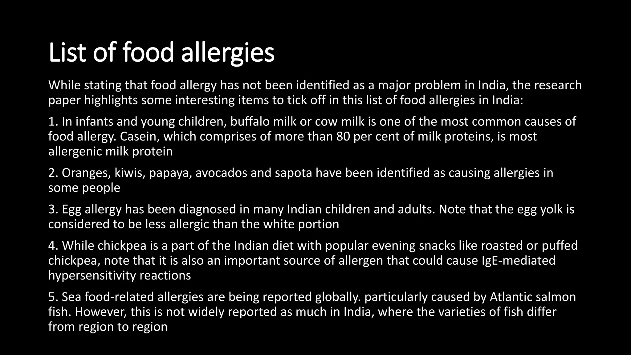 Food allergy_EktaJoshi_MAPR_Roll No. 01 | PPTX