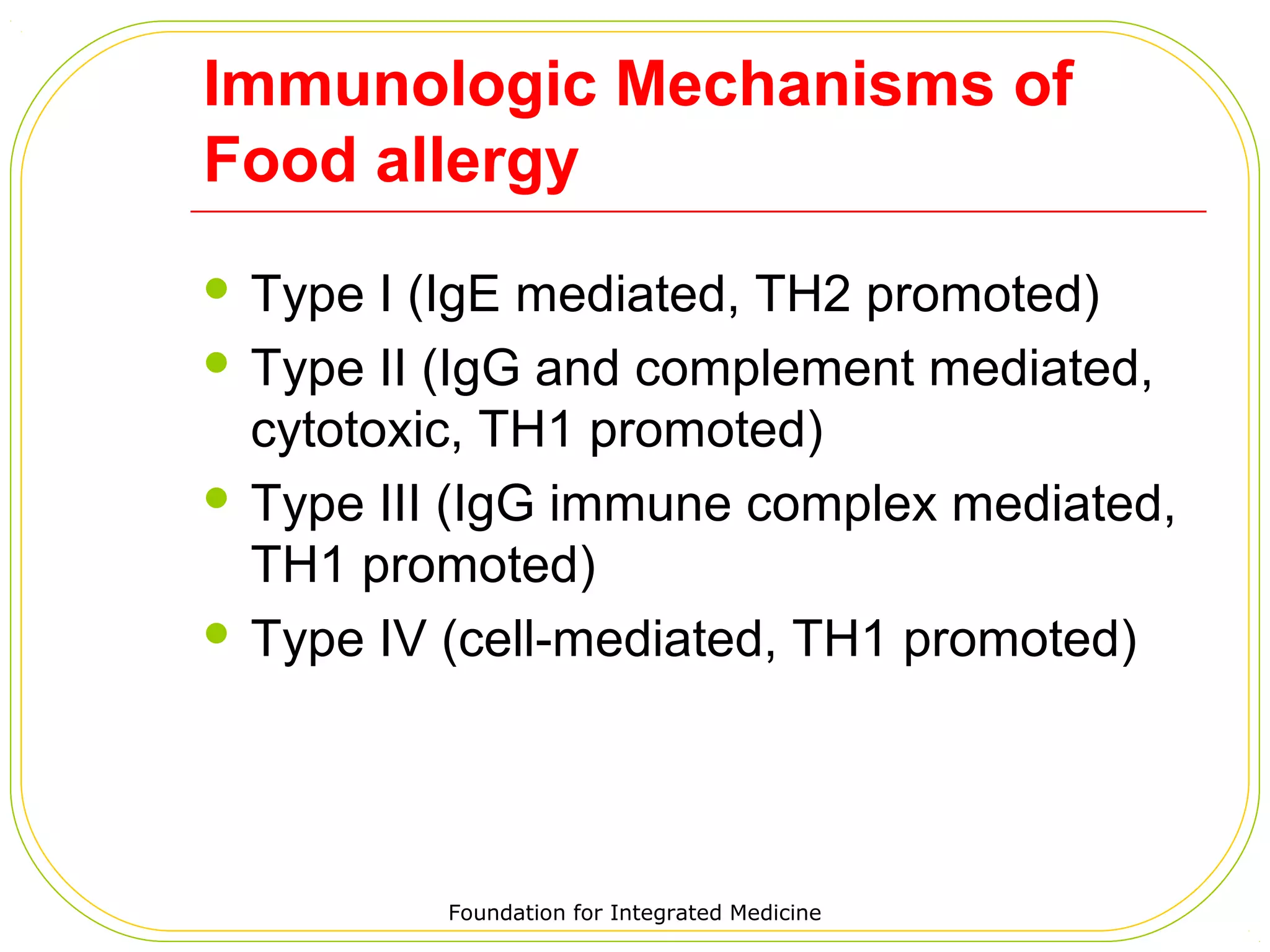 Food allergy , | PPT