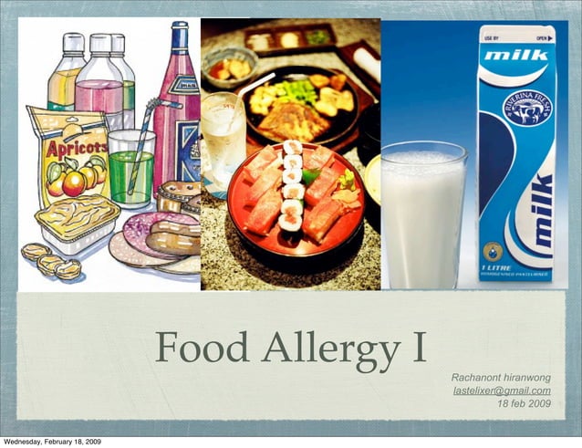 Food allergy slide | PDF