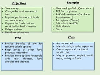 Food analogs | PPTX