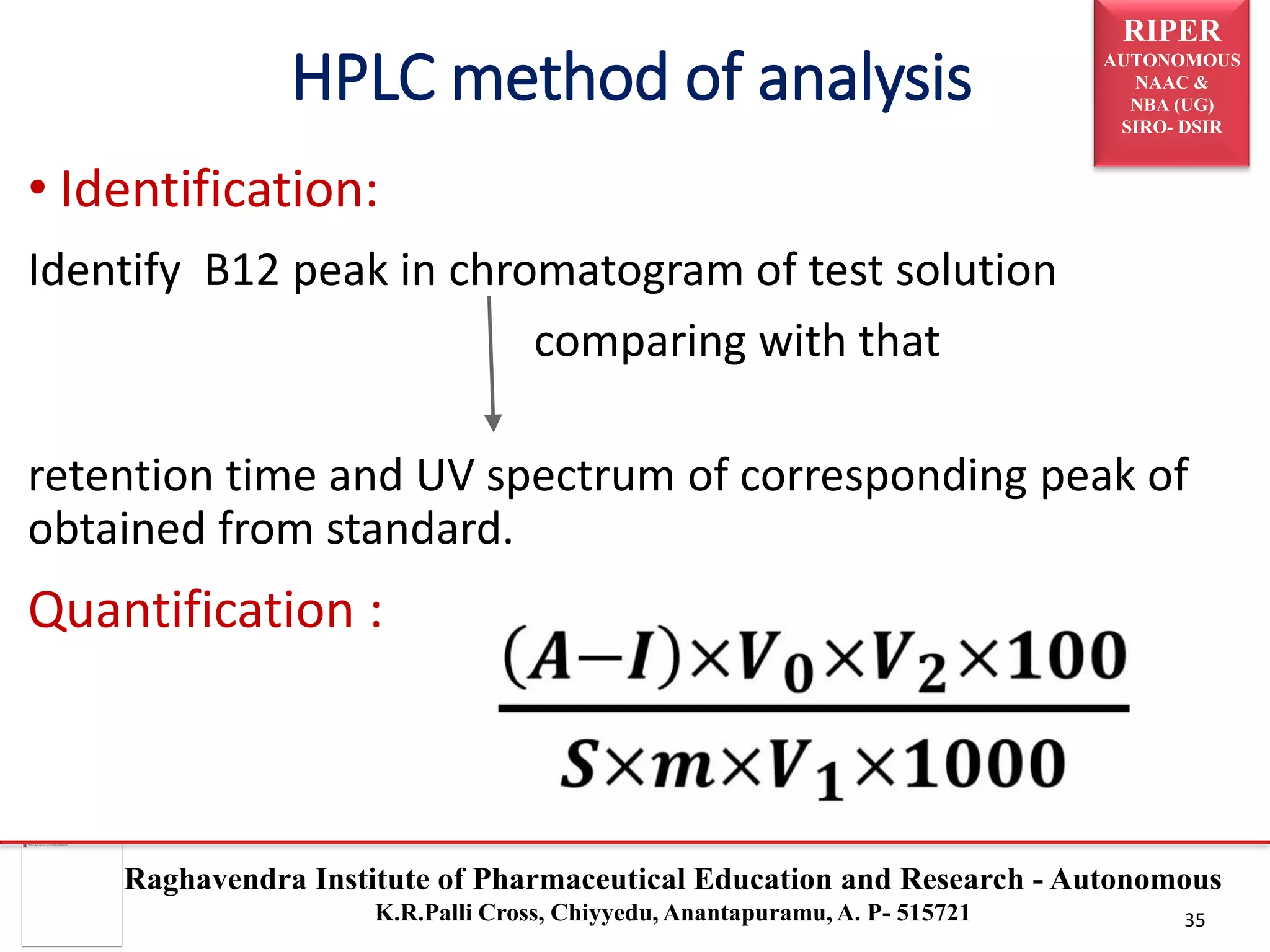 Microbial Assay Of Vitamin of B Series | PPTX