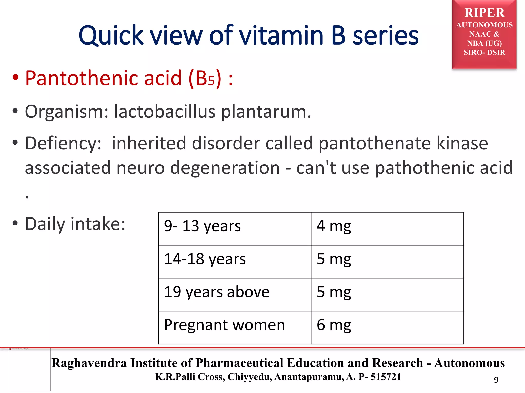 Microbial Assay Of Vitamin of B Series | PPTX
