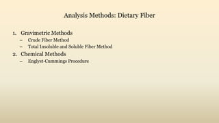 Analysis of Carbohydrates | PPTX
