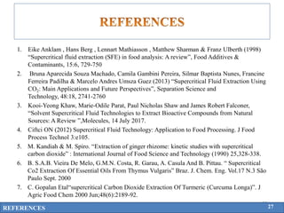 Supercritical Fluid Extraction in Food Analysis | PPTX