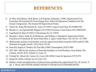 Supercritical Fluid Extraction in Food Analysis | PPTX