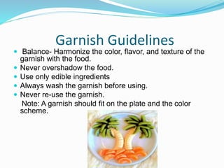 Food and beverage accoipment and garnishes | PPTX