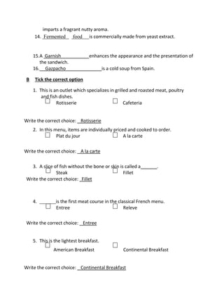 FOOD AND BEVERAGE ASSESSMENT TEST-1Imdadul docx.docx