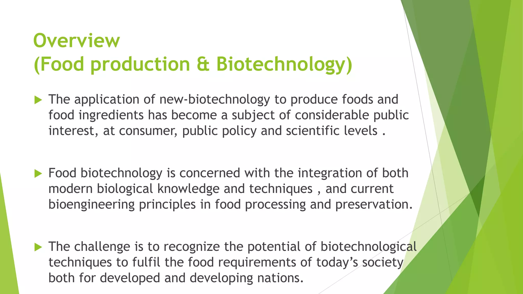 Food and beverage biotechnology 2020 | PDF